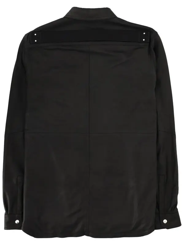 Rick Owens Leather Shirt Jacket