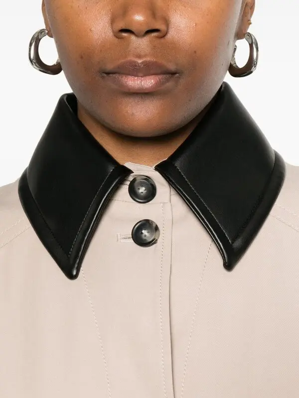 Sportmax Cotton Blend Trench Coat - Multicolor