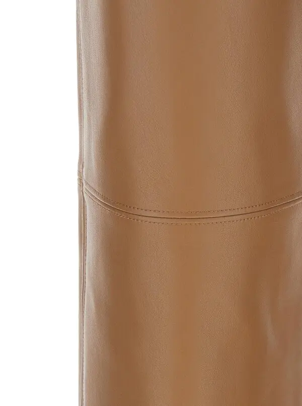 Max Mara Sublime Flared Eco-leather Trousers - Brown