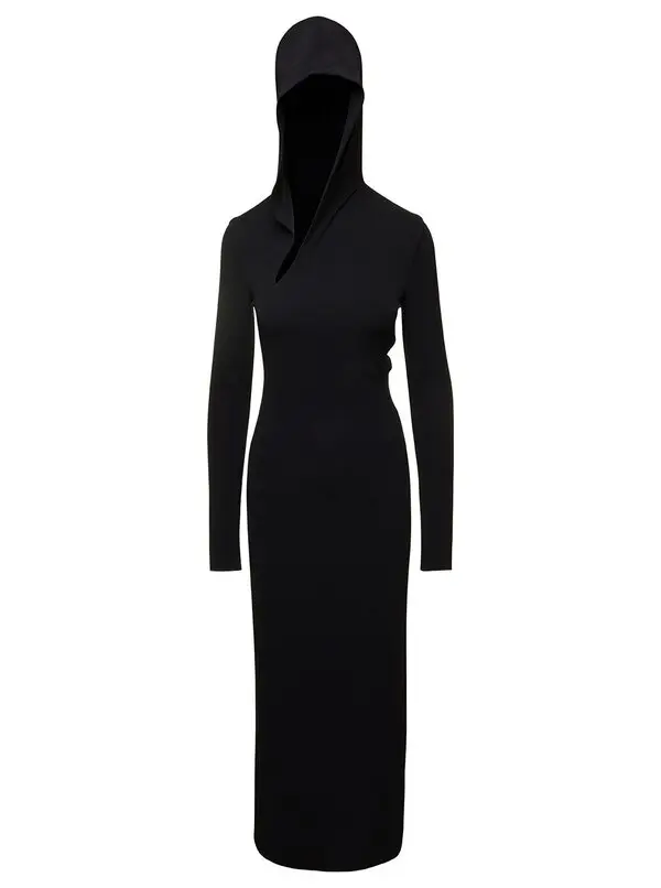 Versace Cut-out Hooded Maxi Dress - Multicolor