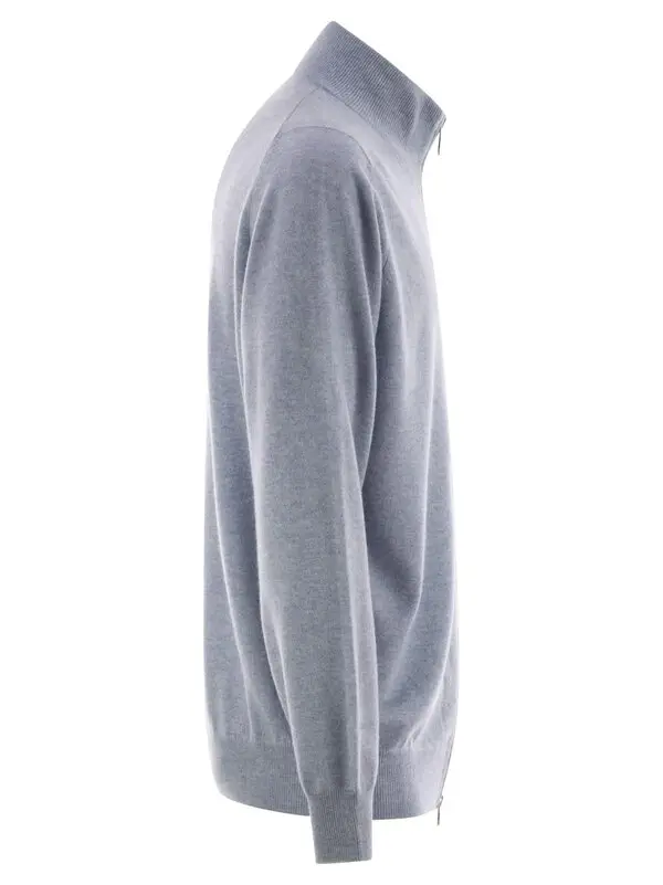 Brunello Cucinelli Cashmere Cardigan - Blue