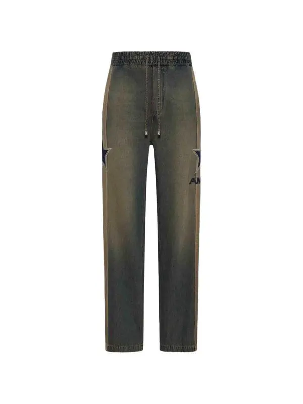 Amiri Jeans With Applique - Blue