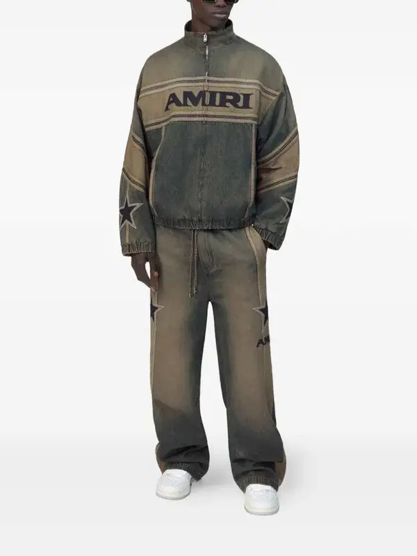 Amiri Jeans With Appliqu - Blue