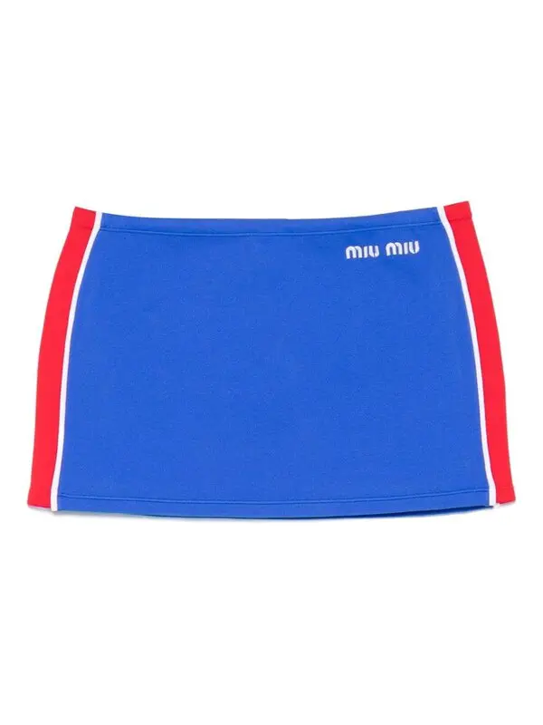 Miu Miu Nylon Mini Skirt - Multicolor