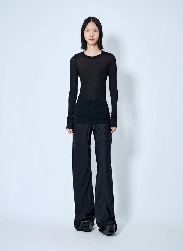 Rick Owens Bias Wide-leg Pants - Black