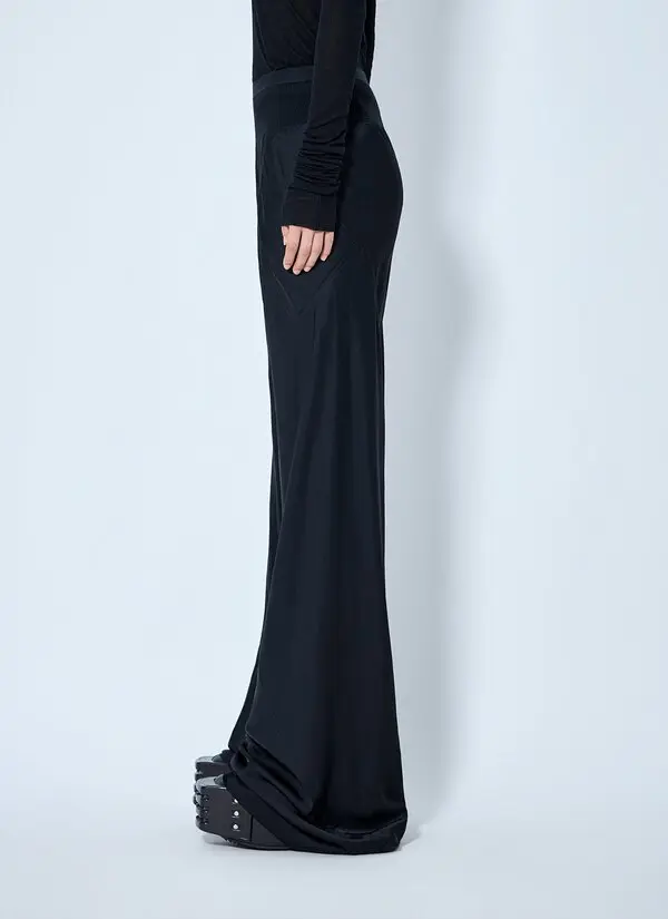 Rick Owens Bias Wide-leg Pants - Black