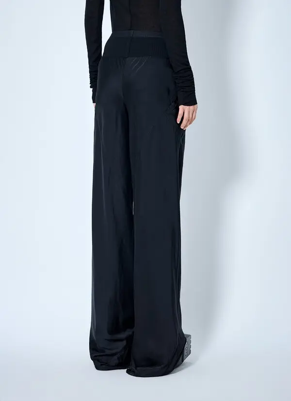 Rick Owens Bias Wide-leg Pants - Black