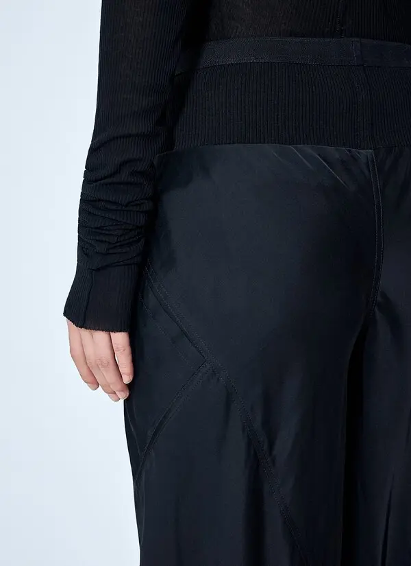 Rick Owens Bias Wide-leg Pants - Black