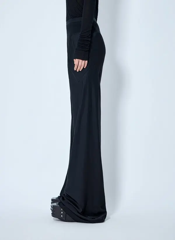 Rick Owens Bias Wide-leg Pants - Black