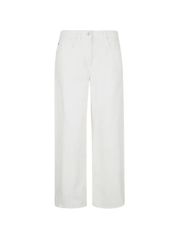 Brunello Cucinelli Cotton Trousers - Multicolor