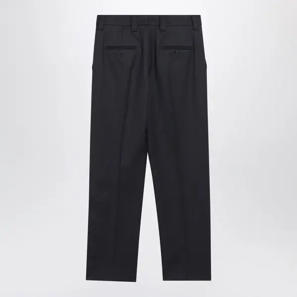 Prada Anthracite Grey Wool Trousers
