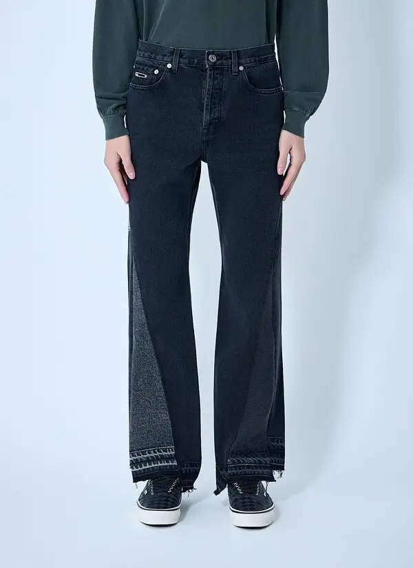GALLERY DEPT. Twisted Wide Leg Jeans