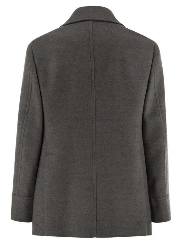 Brunello Cucinelli One-and-a-half-breasted Wool Coat