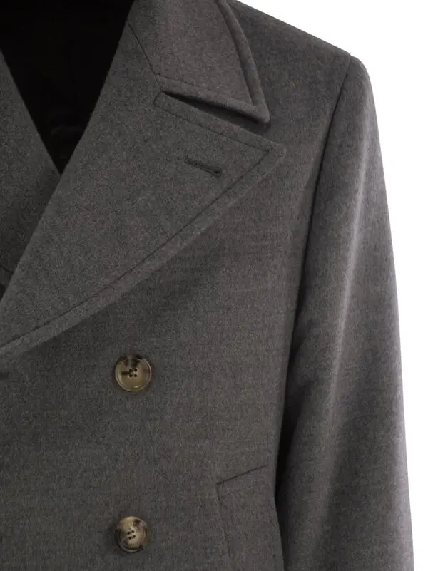 Brunello Cucinelli One-and-a-half-breasted Wool Coat