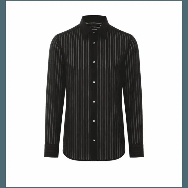 Gucci Striped Silk Gauze Shirt