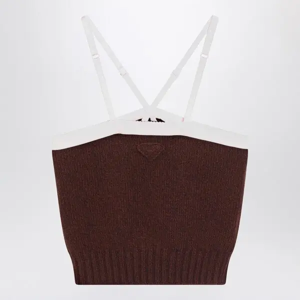 Prada Top In Wool And Cashmere