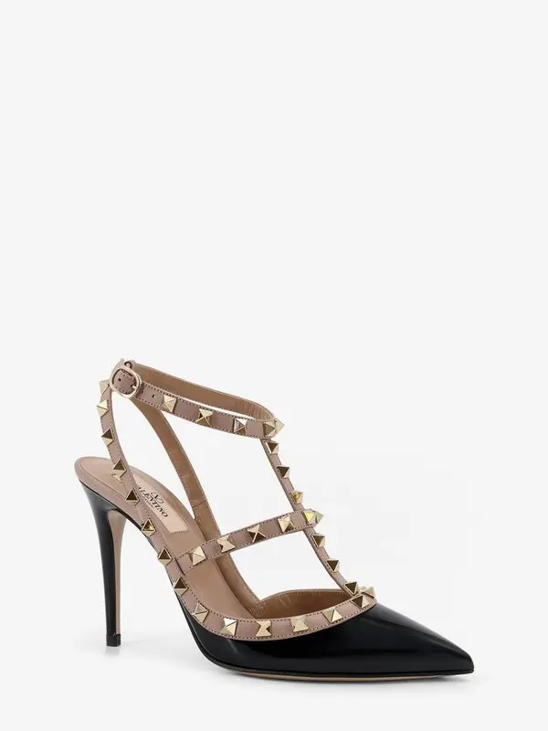 Valentino Garavani Rockstud Patent Leather Pumps With Iconic Studs - Multicolor