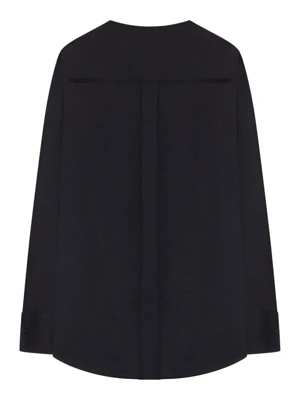 TOTEME V-neck Cotton Poplin Blouse