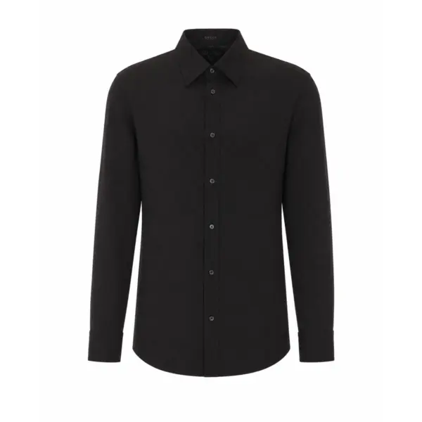 Gucci Gg Fluid Fabric Shirt - Black