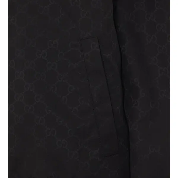 Gucci Lightweight Silk Faille Reversible Zipper Jacket