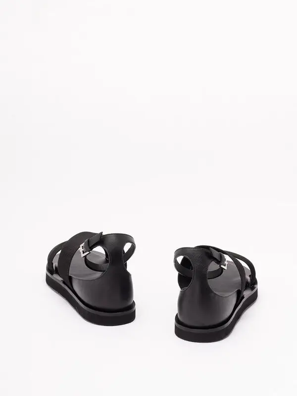Max Mara Leather Flat Sandals