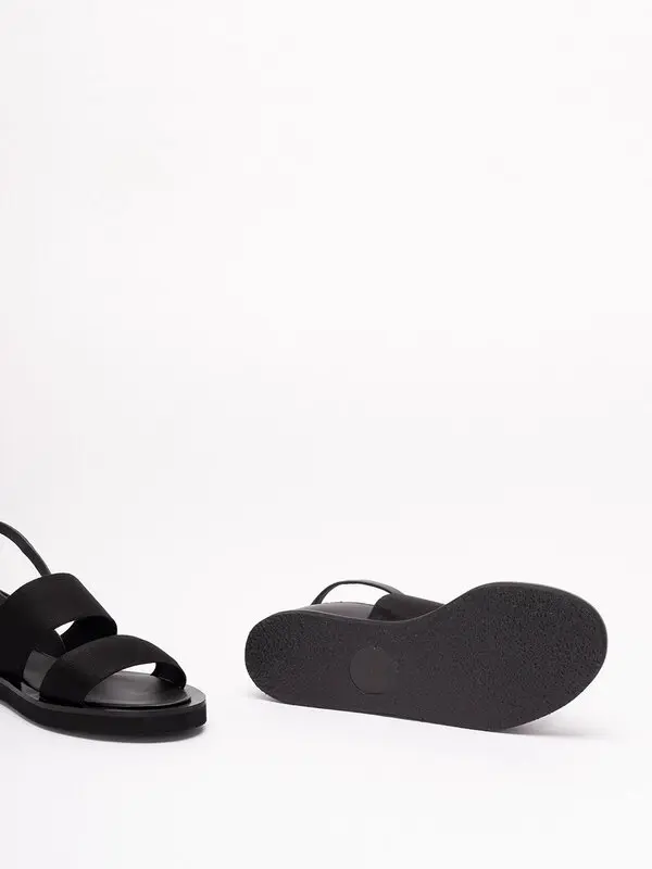 Max Mara Leather Flat Sandals