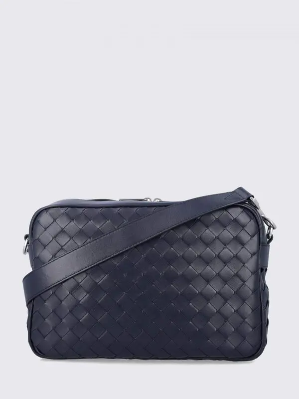 Bottega Veneta Woven Leather Bag - Blue