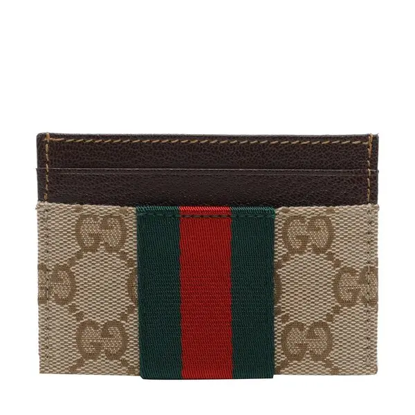 Gucci Gg Logo Cards Holder - Cream