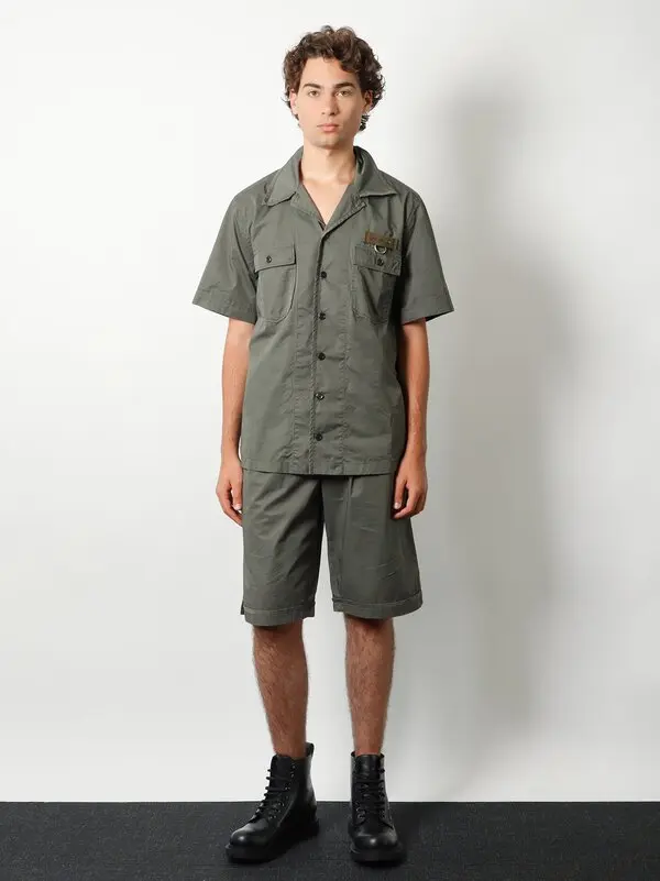 Dolce & Gabbana Cotton Shirt With Logo Patch