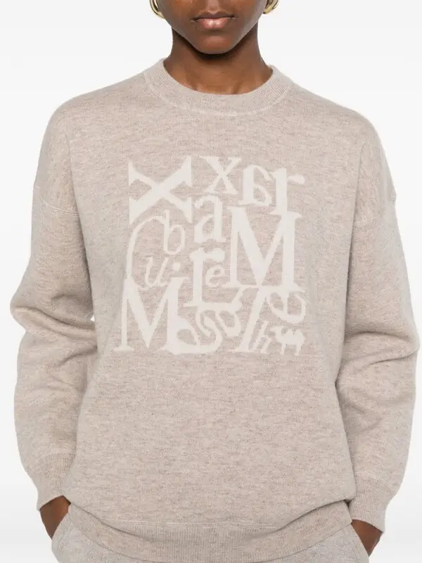 Max Mara Logo Crewneck Sweater - Multicolor