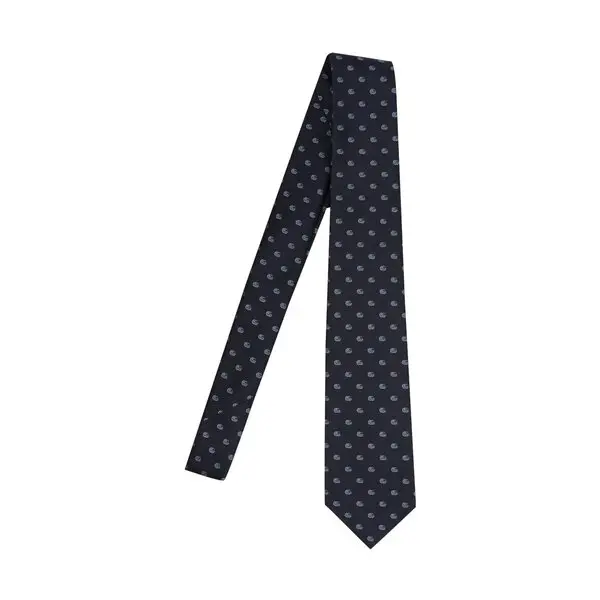 Gucci Jacquard Silk Tie With Double G