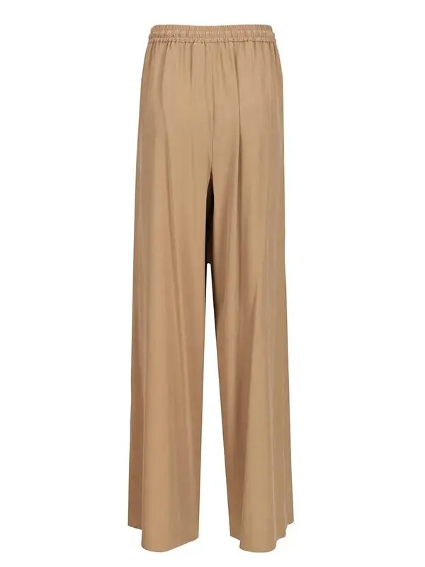 Max Mara Genero Wide-leg Washed Silk Trousers