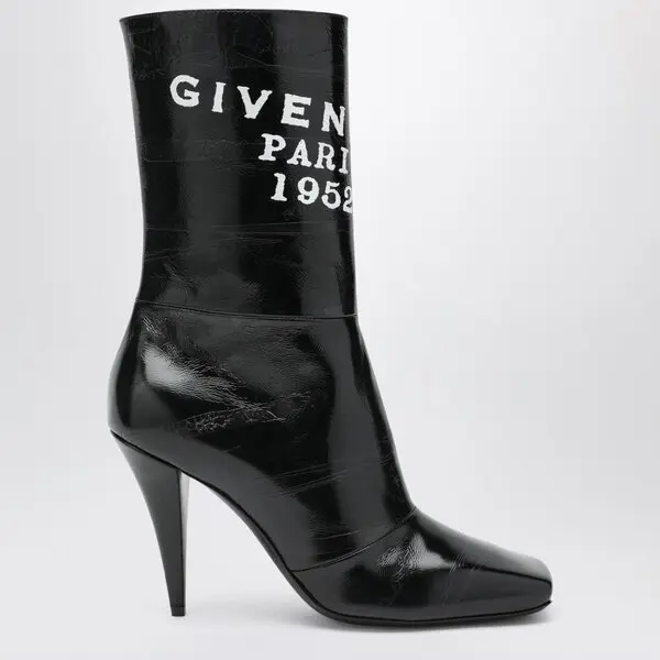 Givenchy Sliced Square Tape Ankle Boots - Black