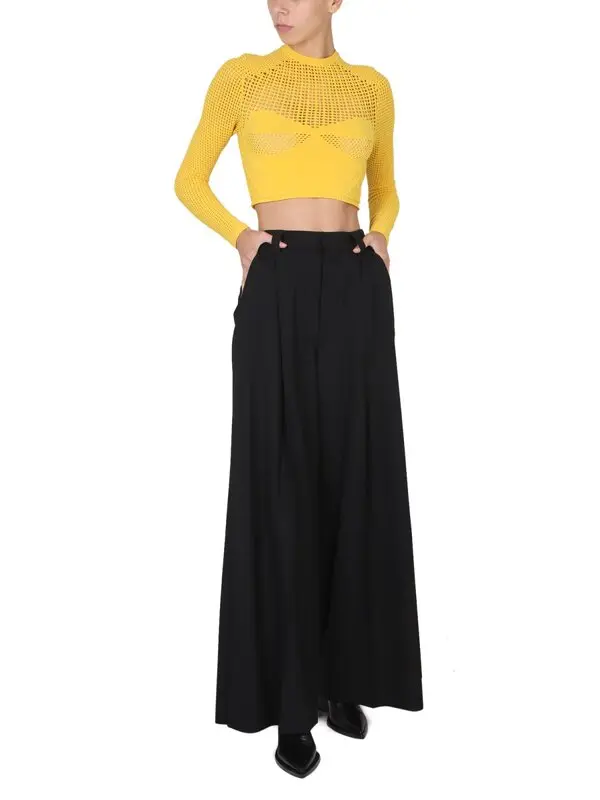 AMBUSH Cropped Perforated Top
