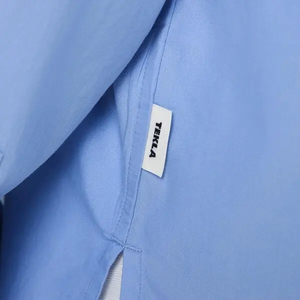 TEKLA Cornflower Pyjama Shirt - Blue