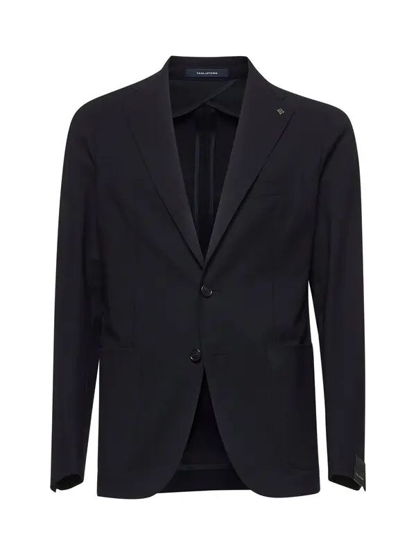 Tagliatore Blue Stretch Virgin Wool Montecarlo Blazer