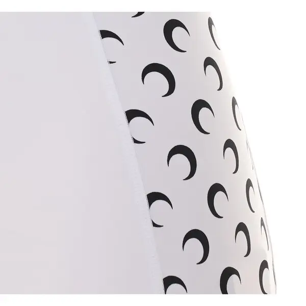 MARINE SERRE Athleisure Polo Mini Dress With Moon Insert