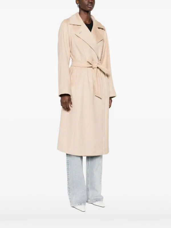 Max Mara Wool Long Coat - Multicolor