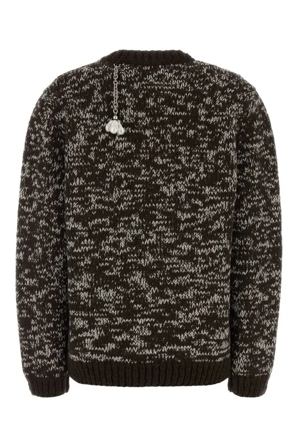 Prada Two-tone Wool Oversize Sweater