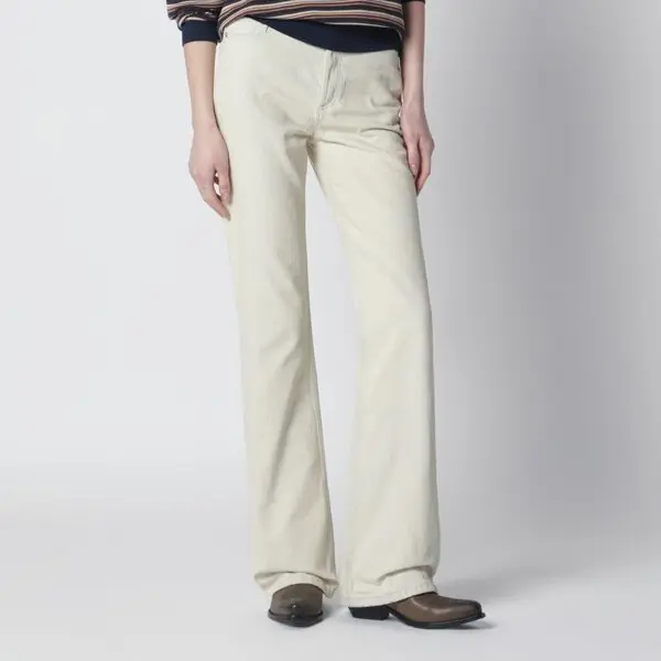 A.p.c. Cotton Faded Effect Jeans - Cream