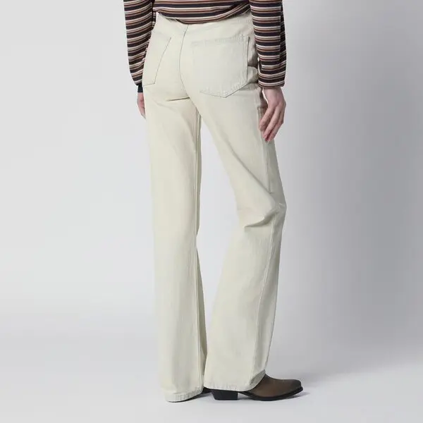 A.p.c. Cotton Faded Effect Jeans - Cream