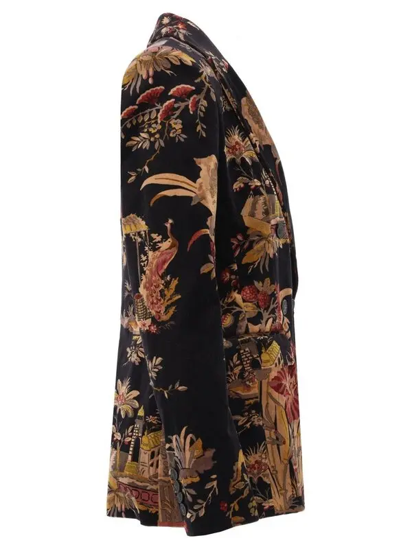 Etro Double-breasted Jacket - Multicolor