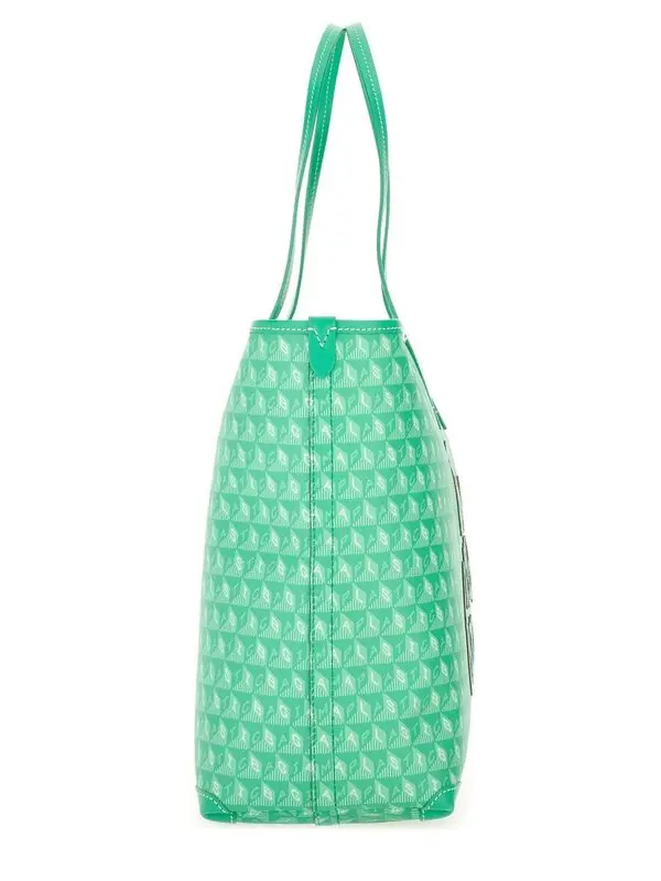 ANYA HINDMARCH Tote Bag With I Am A Plastic Bag Pattern - Green