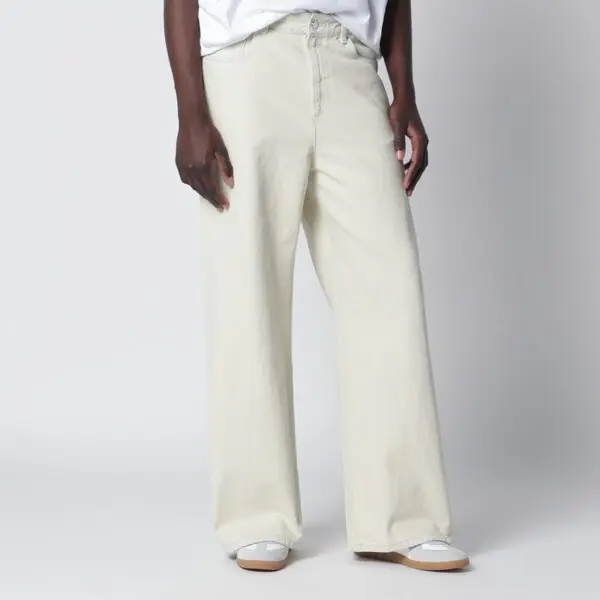 A.p.c. Wide-leg Light Blue Bleached Jeans