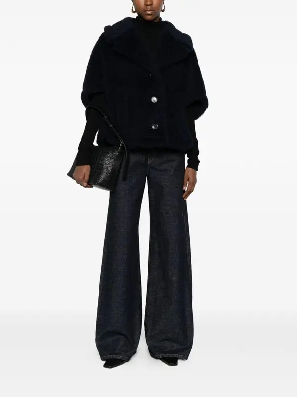 Max Mara Wool Cape - Multicolor