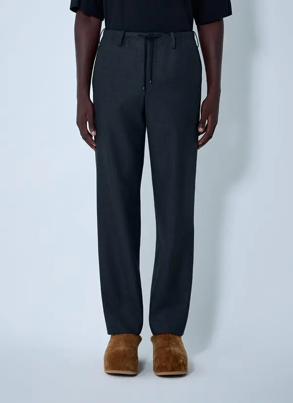 Dries Van Noten Tailored Wool Pants - Gray
