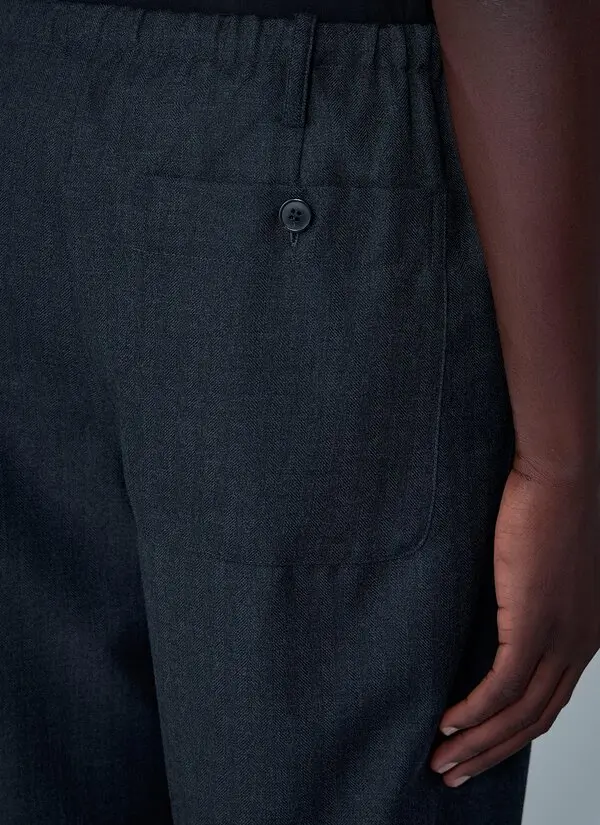 Dries Van Noten Tailored Wool Pants - Gray