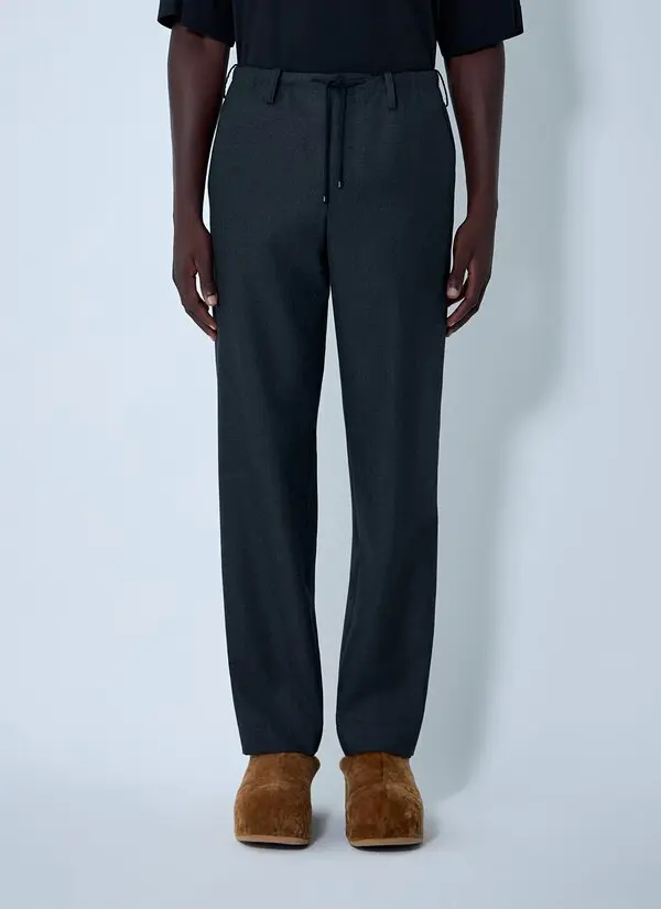 Dries Van Noten Tailored Wool Pants - Gray