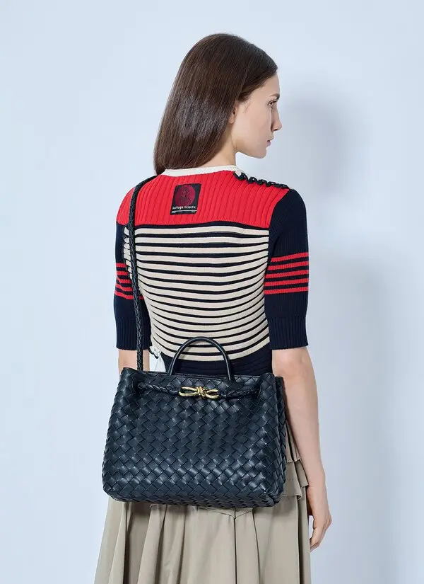 Bottega Veneta Andiamo Handbag - Black