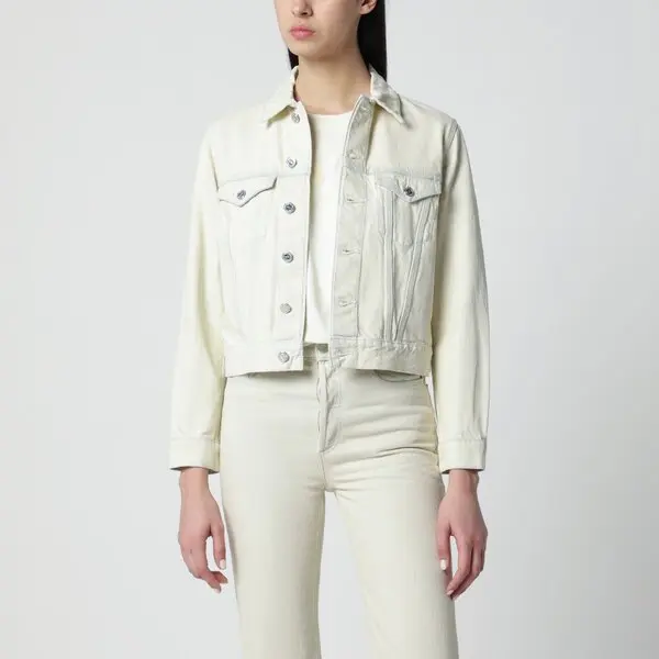 A.p.c. Cotton Denim Trucker Jacket - Cream